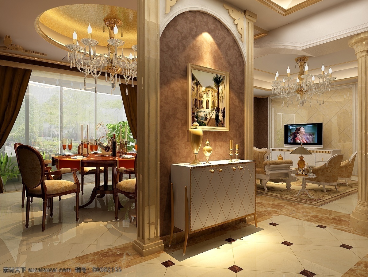 超级豪华的欧式装修素材图片下载-素材编号00002155-素材天下图库