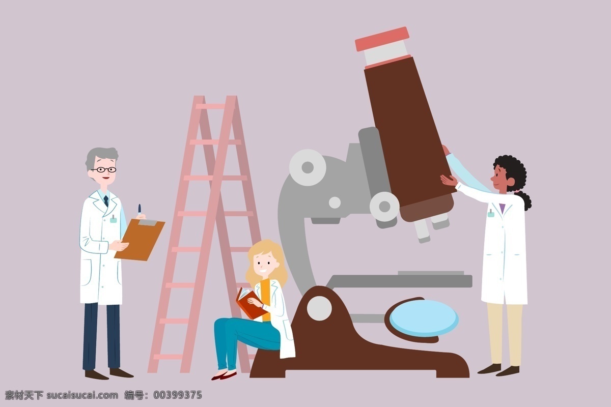 矢量卡通科学实验人物素材图片下载-素材编号00399375-素材天下图库