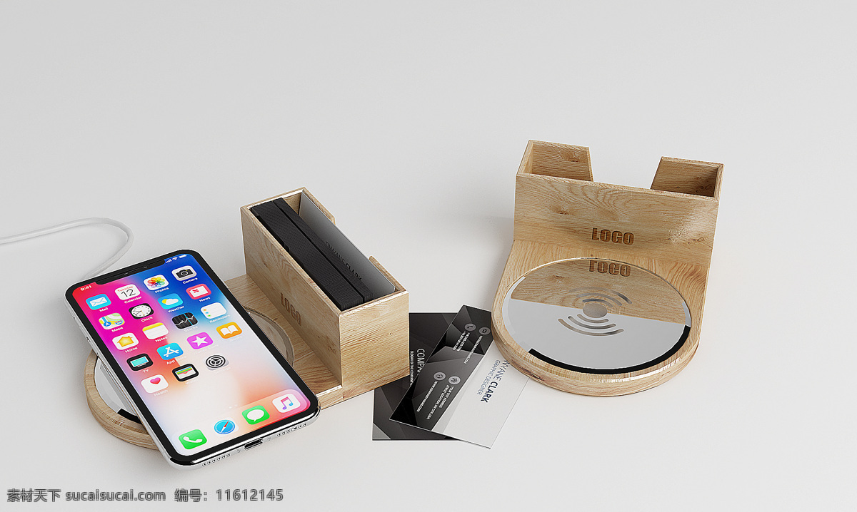 办公用品带充电名片盒素材图片下载-素材编号11612145-素材天下图库