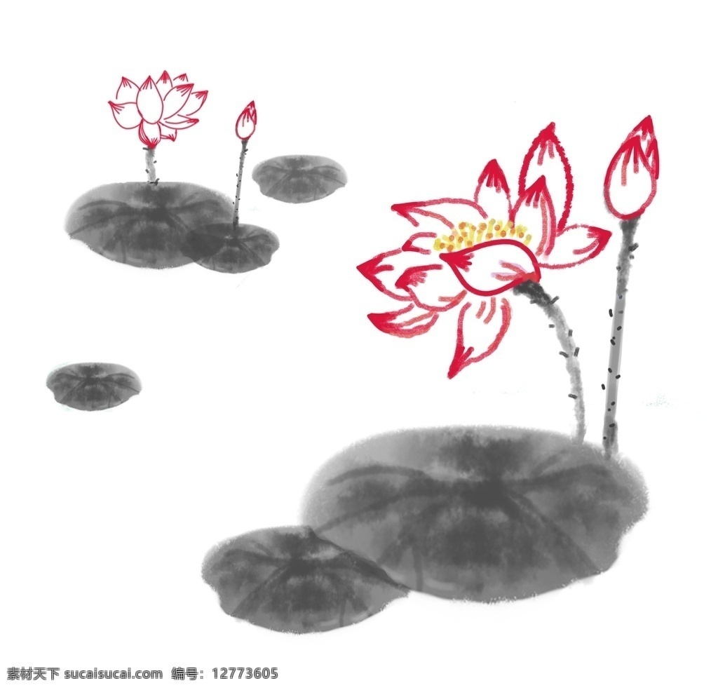 水墨素材毛笔画素材墨迹素材图片下载-素材编号12773605-素材天下图库